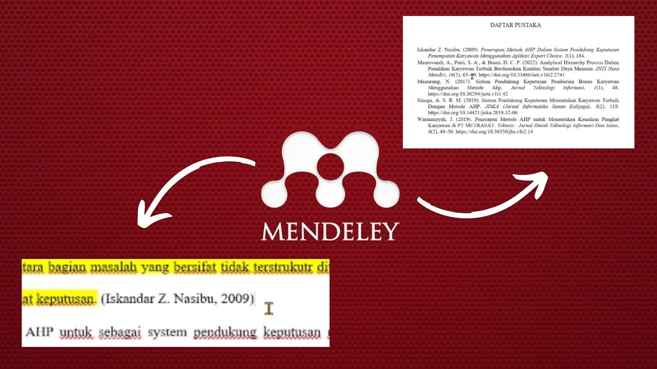 Instalasi dan Pengaplikasian Mendeley untuk membuat daftar pustaka ...