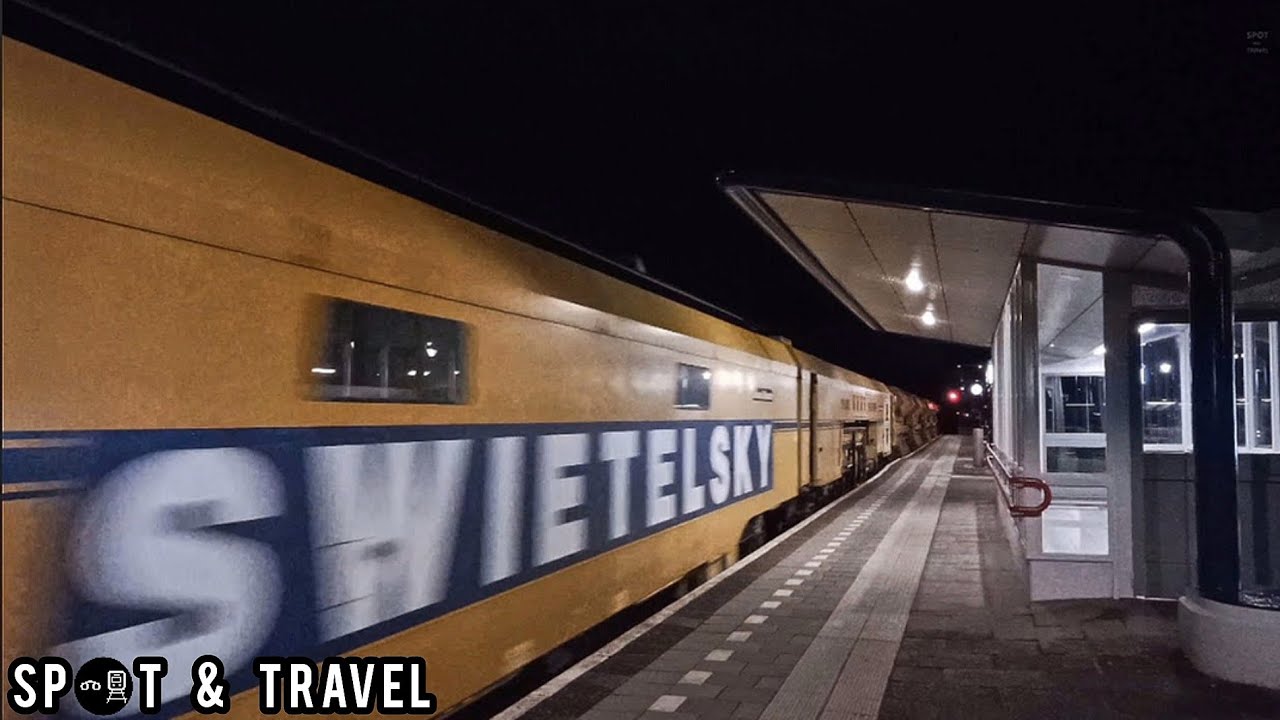 DBC 6400 komt met Swietelsky-werktrein door Leeuwarden Camminghaburen ...
