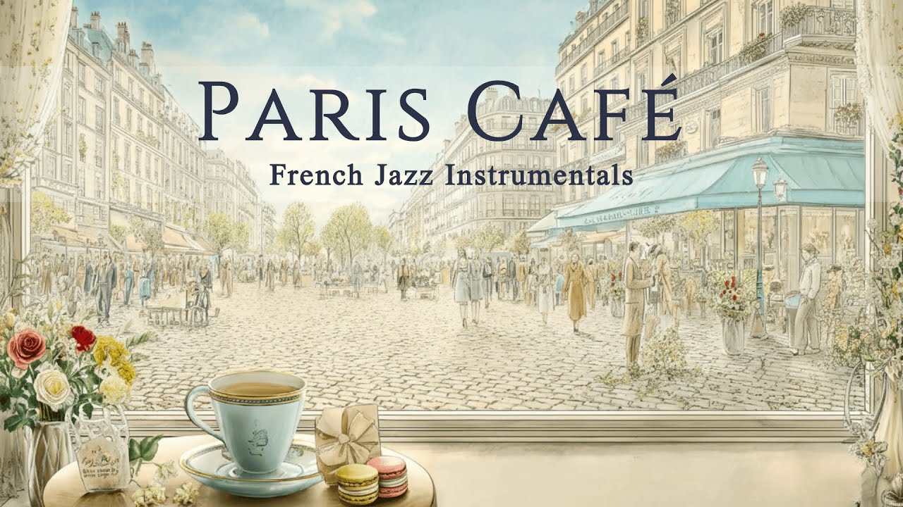 Paris Café Playlist - French Instrumental Music | Parisian Aesthetic ...