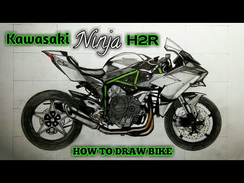 how to draw bike - YouTube