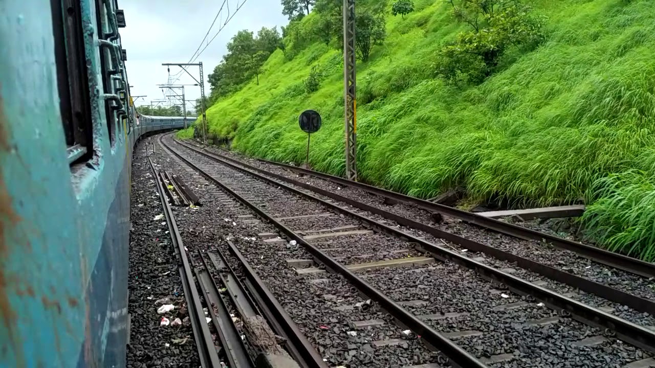 Nature with indian railway - YouTube