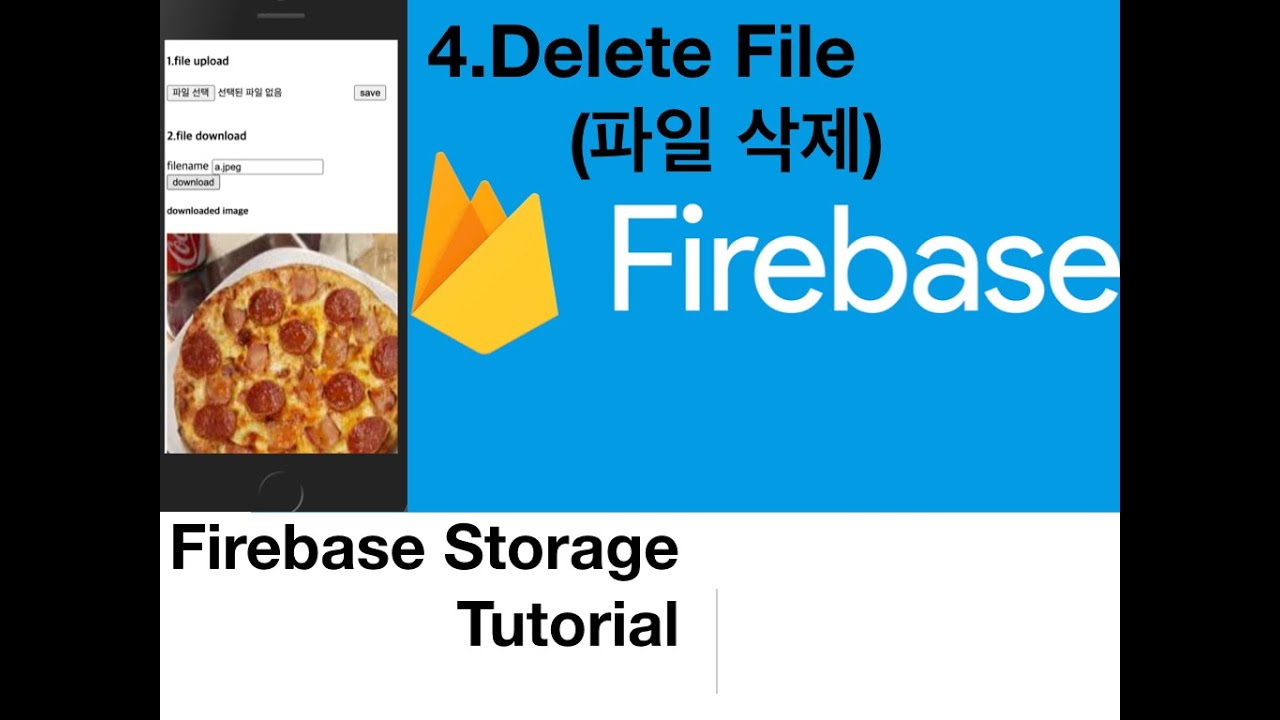 4firebase Storage With Javascript Tutorial Delete File파일 삭제 Youtube 0933