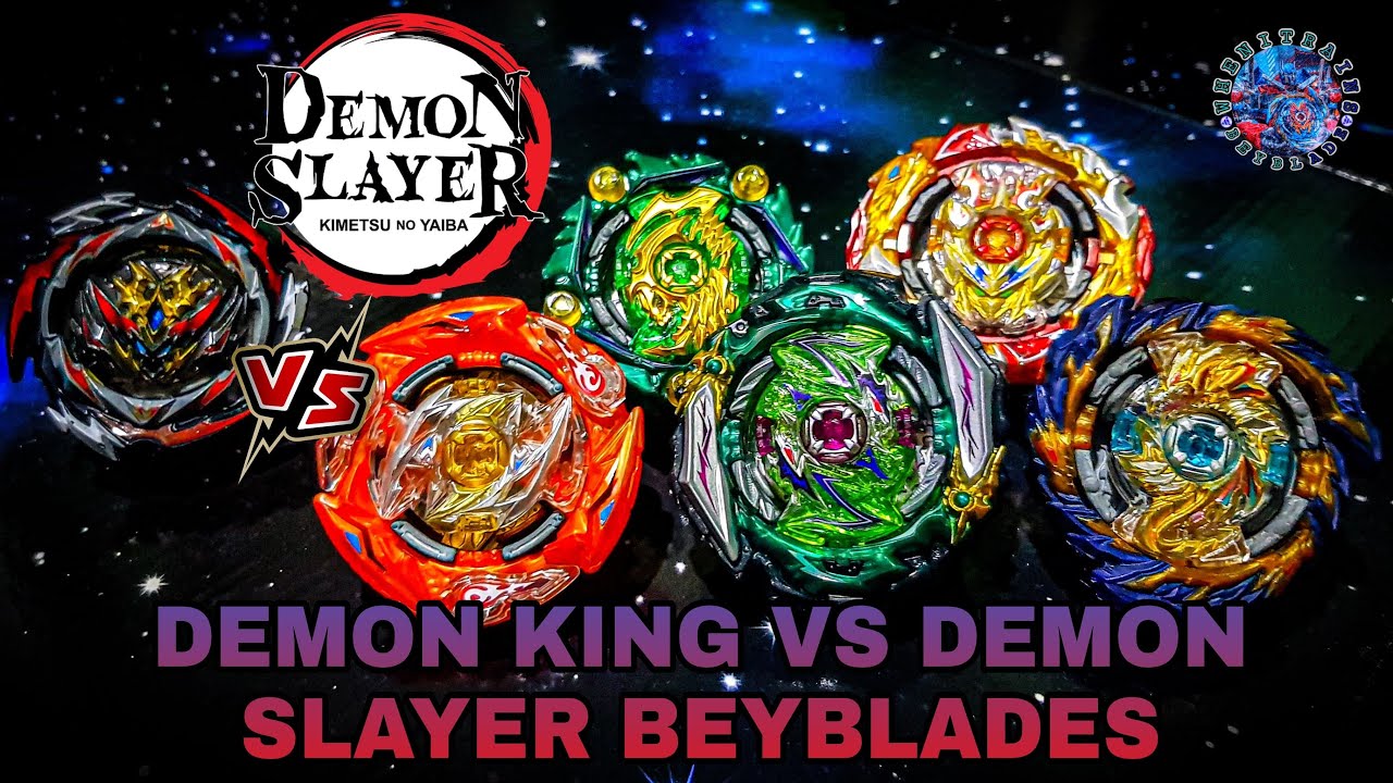 DEMON KING BEYBLADE VS DEMON SLAYER BEYBLADES | MUZAN VS TANJIRO ...