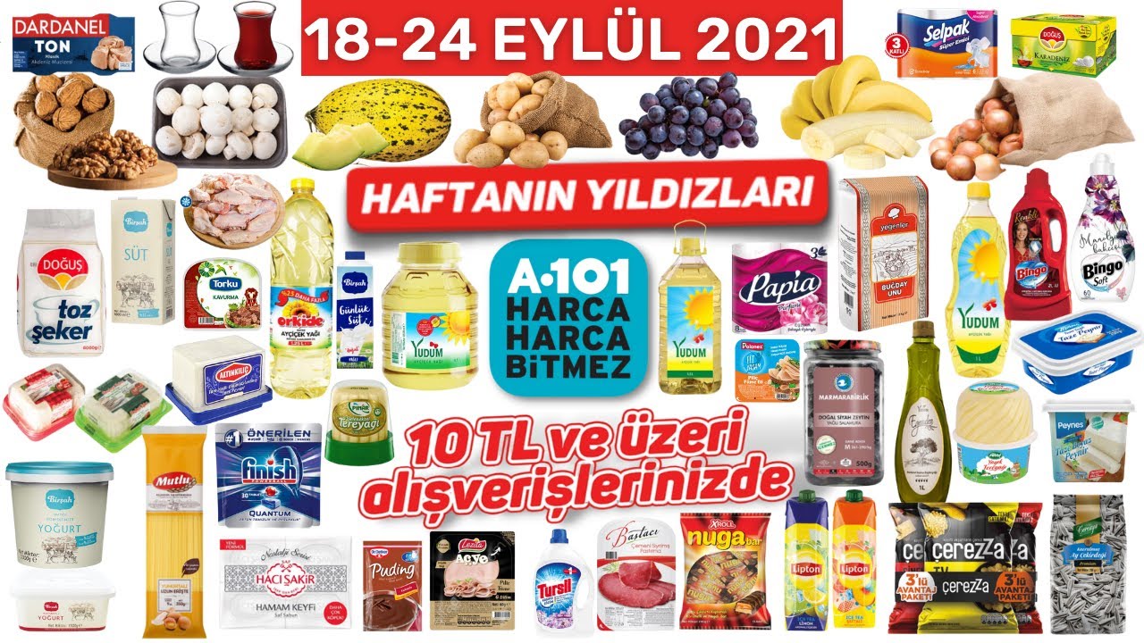 A101 AKTÜEL | 18-24 EYLÜL 2021 | A101 HAFTANIN YILDIZLARI | A101 ...