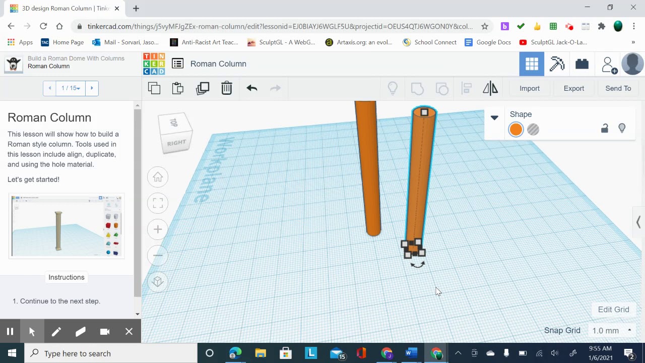 Roman Dome TinkerCad Day 1 - YouTube