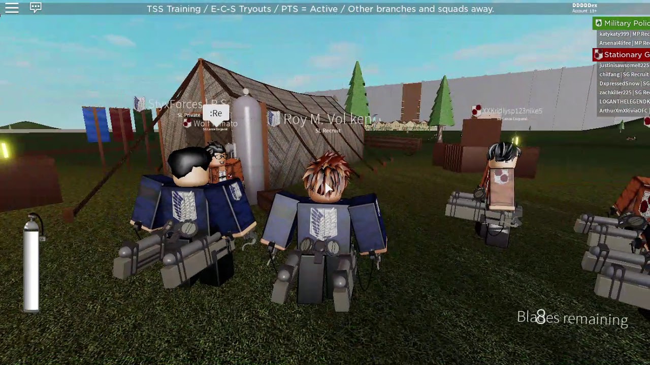 AOT:P | Trying out for the Recon Squadron. - YouTube