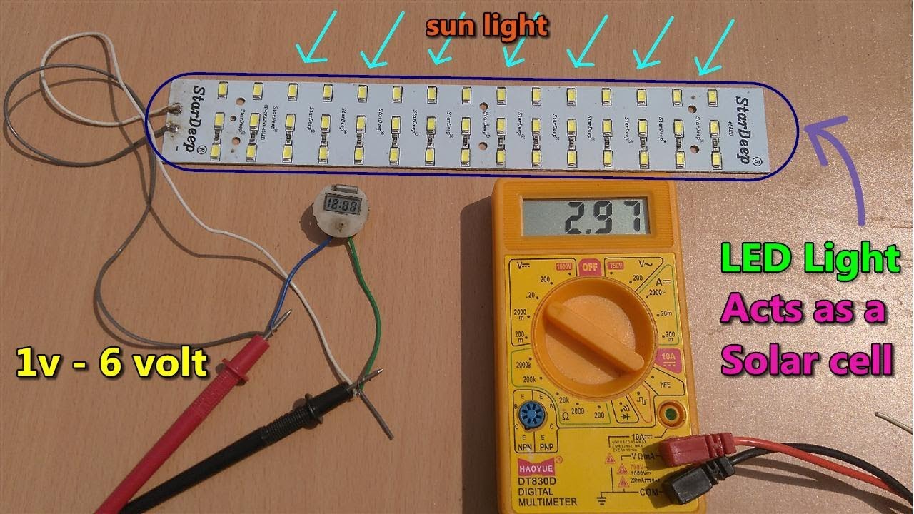 Solar Energy - LED lights Acts as a Solar cells - YouTube