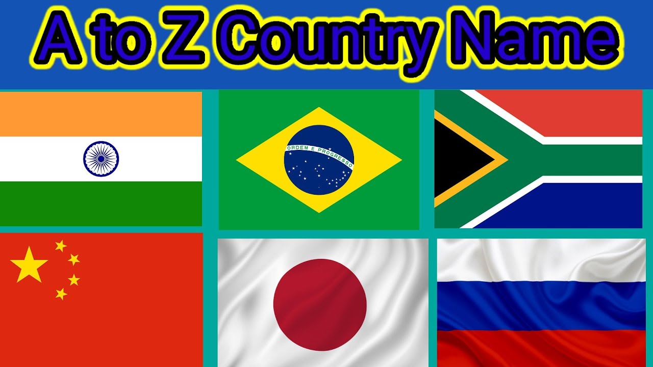 A to Z 26 Country Name and their Flag // WORDS 26 - YouTube
