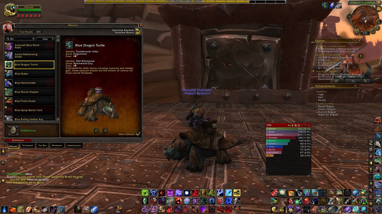 How To Get Blue Dragon Turtle Mount - World of Warcraft - YouTube
