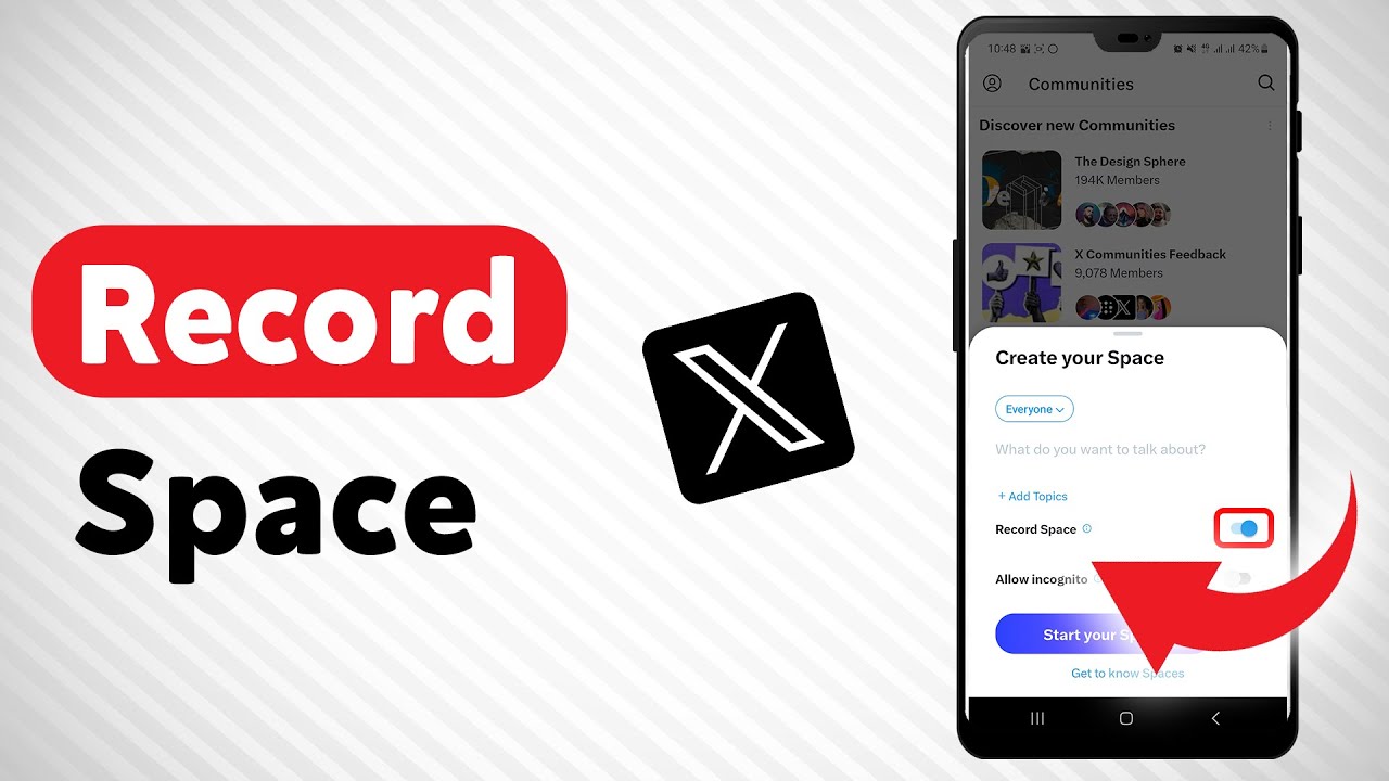 How To Record A Space On X (Twitter) - Full Guide - YouTube