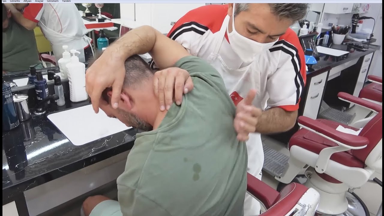ASMR Turkish Barber By Münür Önkan Head,Face,Body,Back,Neck and Arm ...
