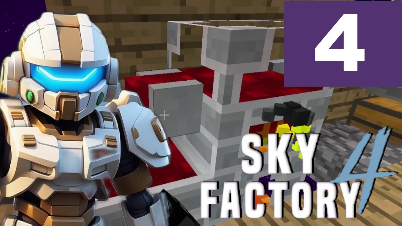 Sky Factory 4 (#04) Reaching for the Iron Age! - YouTube