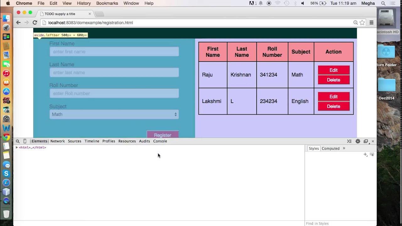 Create - Retrieve - Update - Delete (CRUD) using localStorage - Part 1 - YouTube