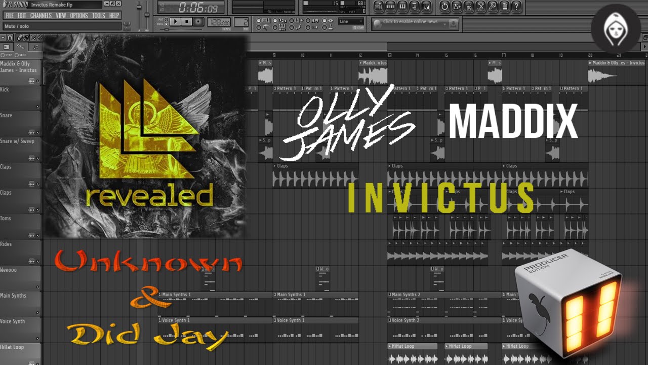 Olly James & Maddix - Invictus [FL Studio Remake] - YouTube