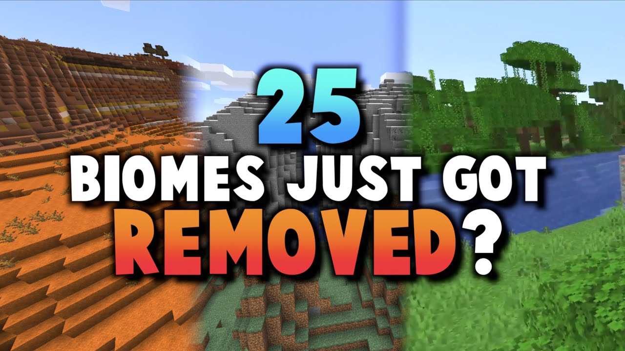 How & Why Did Minecraft Rename or Remove 25 Biomes? 1.18 - YouTube