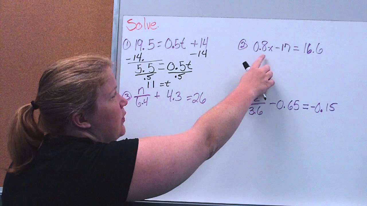 Two Step Equations With Decimals YouTube two-step-equations-with-decimals-youtube