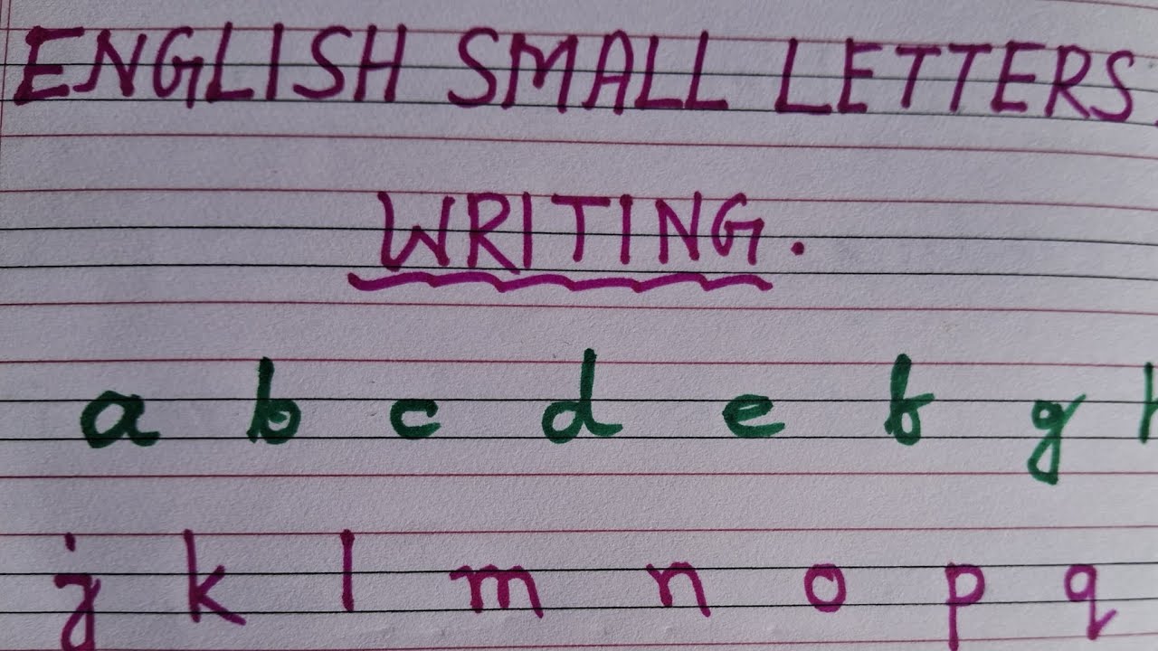 writing small latters alphabet for children/english alphabets la to z ...