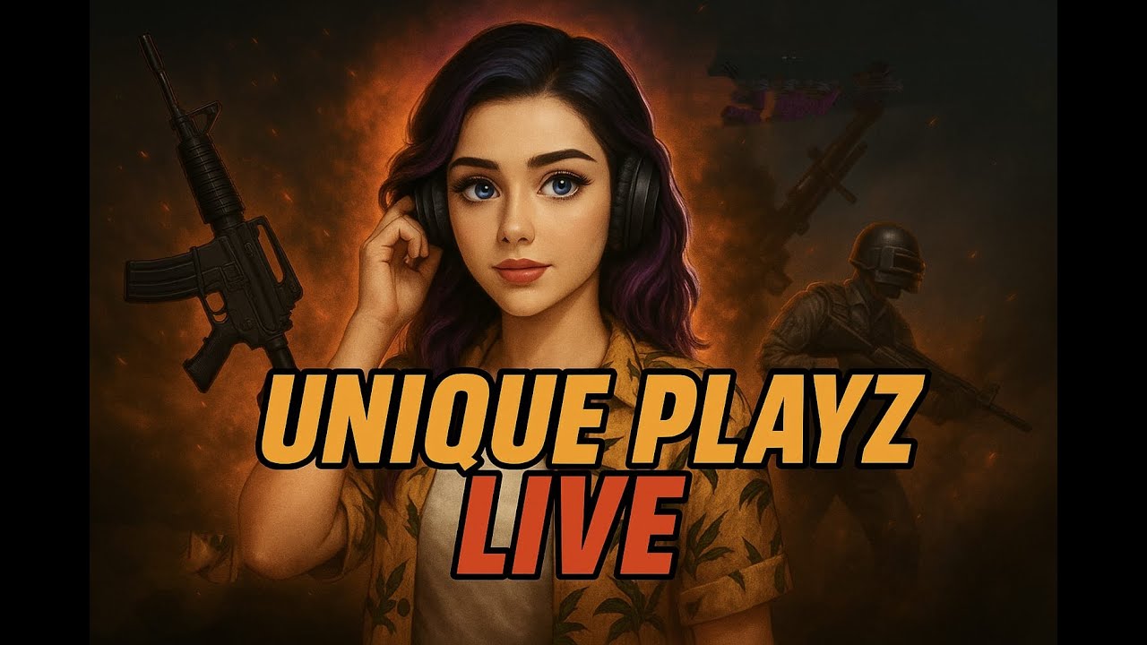 🔴BGMI LIVE || UNIQUE PLAYZ LIVE|| GIRL GAMER|| FUN MATCHES JOIN LIVE ...
