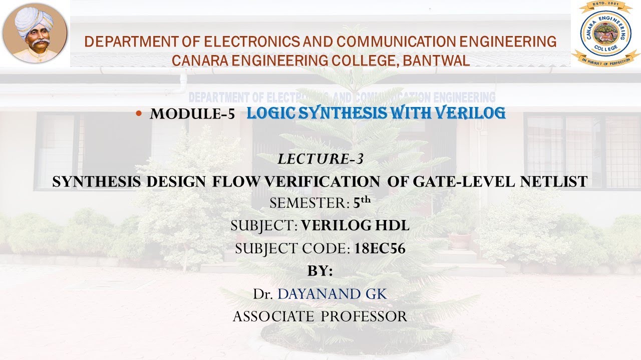 Vtu Verilog Hdl 18ec56 M5 L3 Verilog Hdl Synthesis Youtube 9288