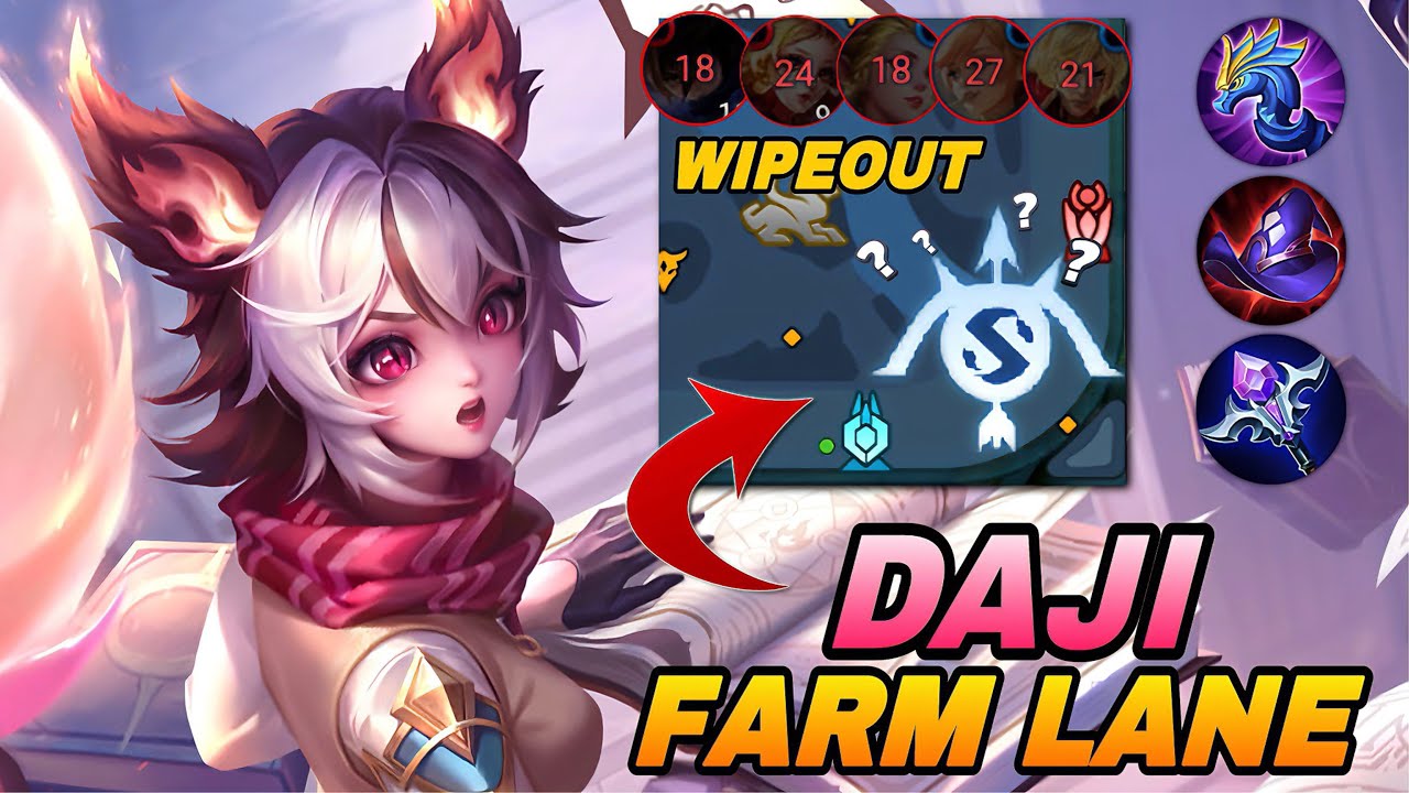 TOP 1 DAJI EASY PENTAKILL & QUADRAKILL WITH INSANE BURST MAGIC DAMAGE ...