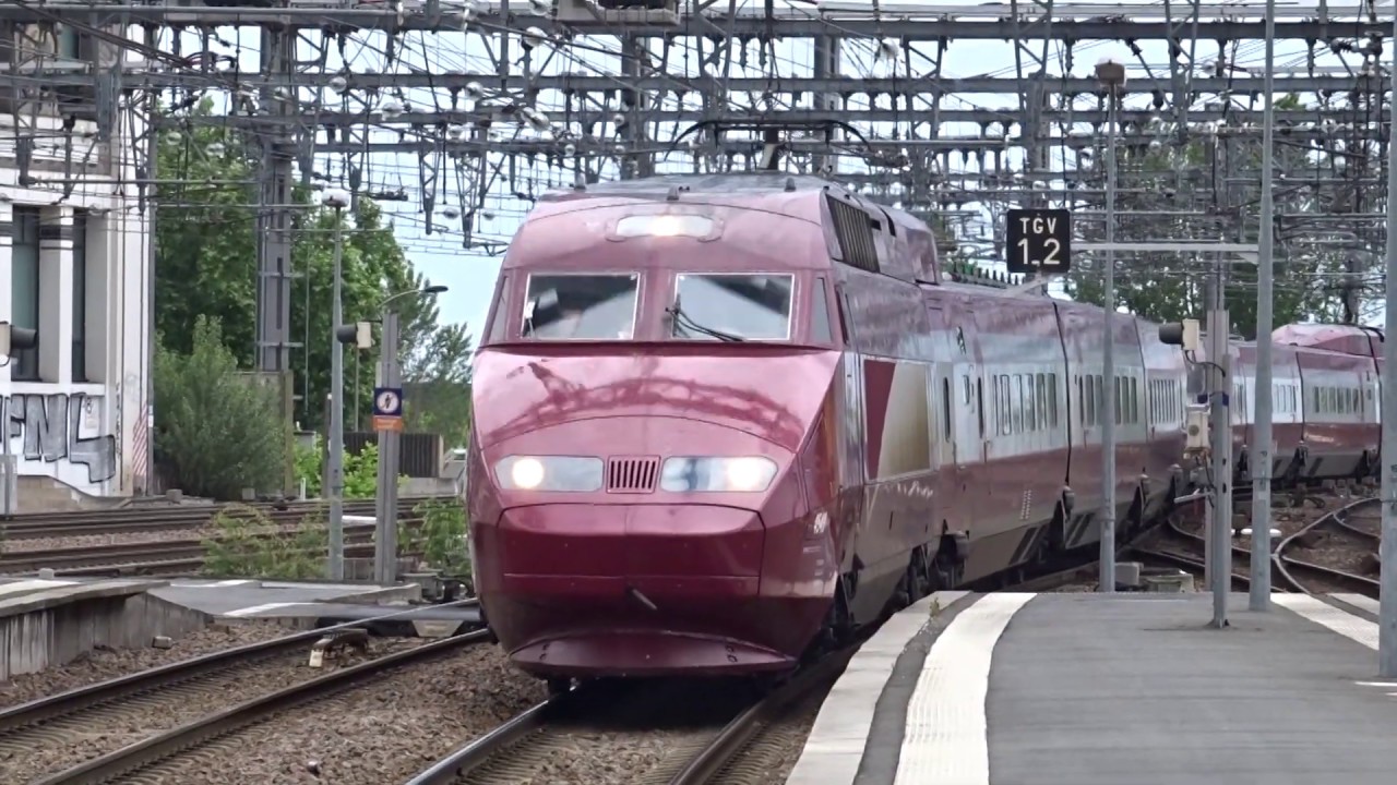 Arrivée TGV Thalys Réseau PBA 9911 Bruxelles Midi - Bordeaux - YouTube