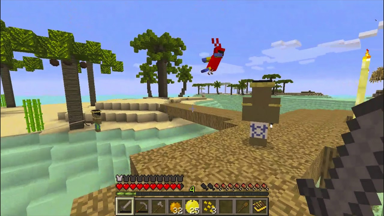 Minecraft Tropicraft Mod Ep 2 - Tiki Village! - YouTube