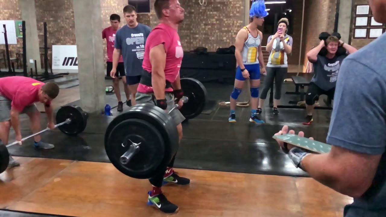 Crossfit Open 18.2 130kg squat clean - YouTube