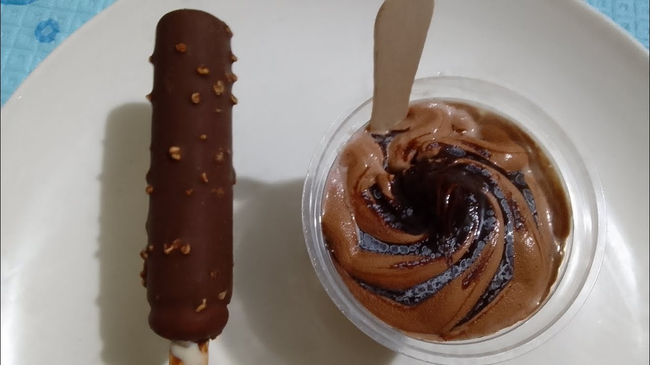 Es Krim stik rasa coklat dan Es krim Cup Rasa Coklat - YouTube