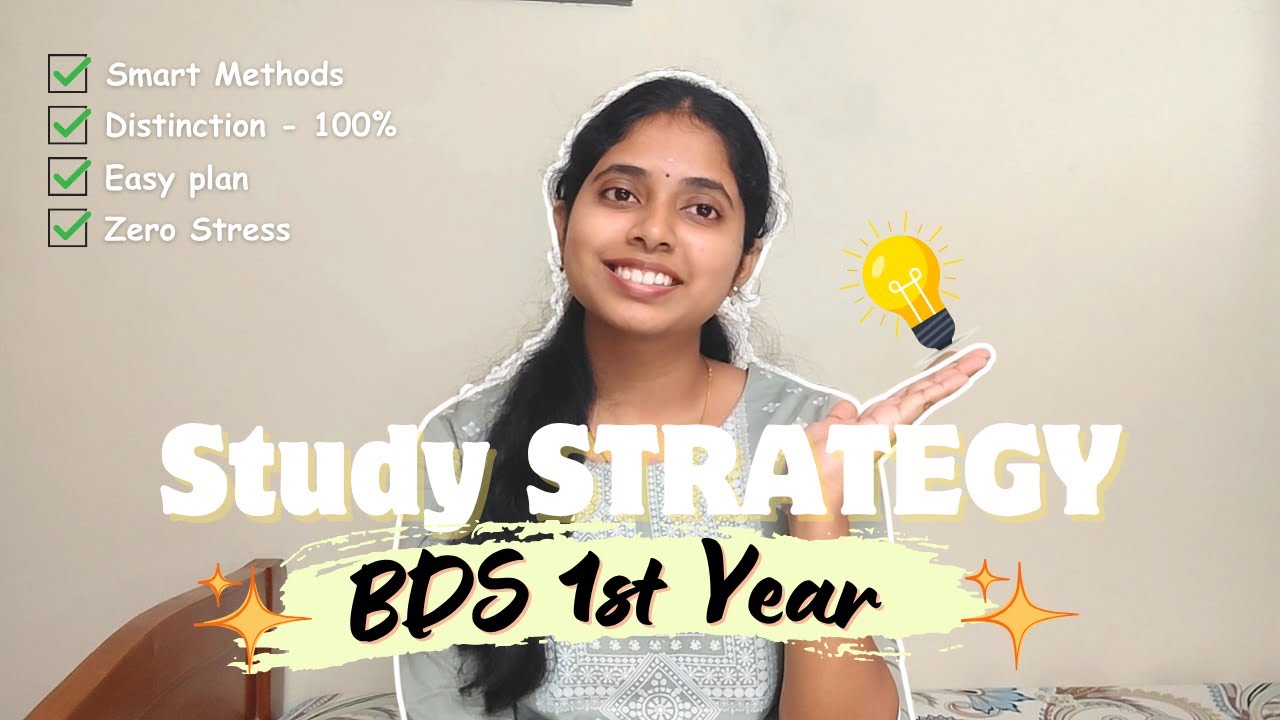 How to Study BDS 1st year - The PERFECT and STRESS FREE way 🦷💯 - YouTube