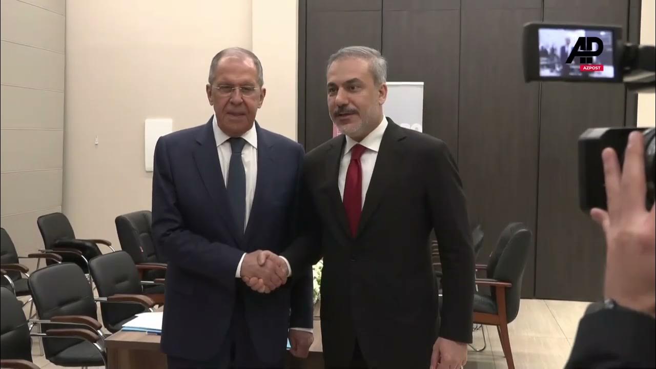 Министры иностранных дел РФ и Турции Сергей Лавров и Хакан Фидан
