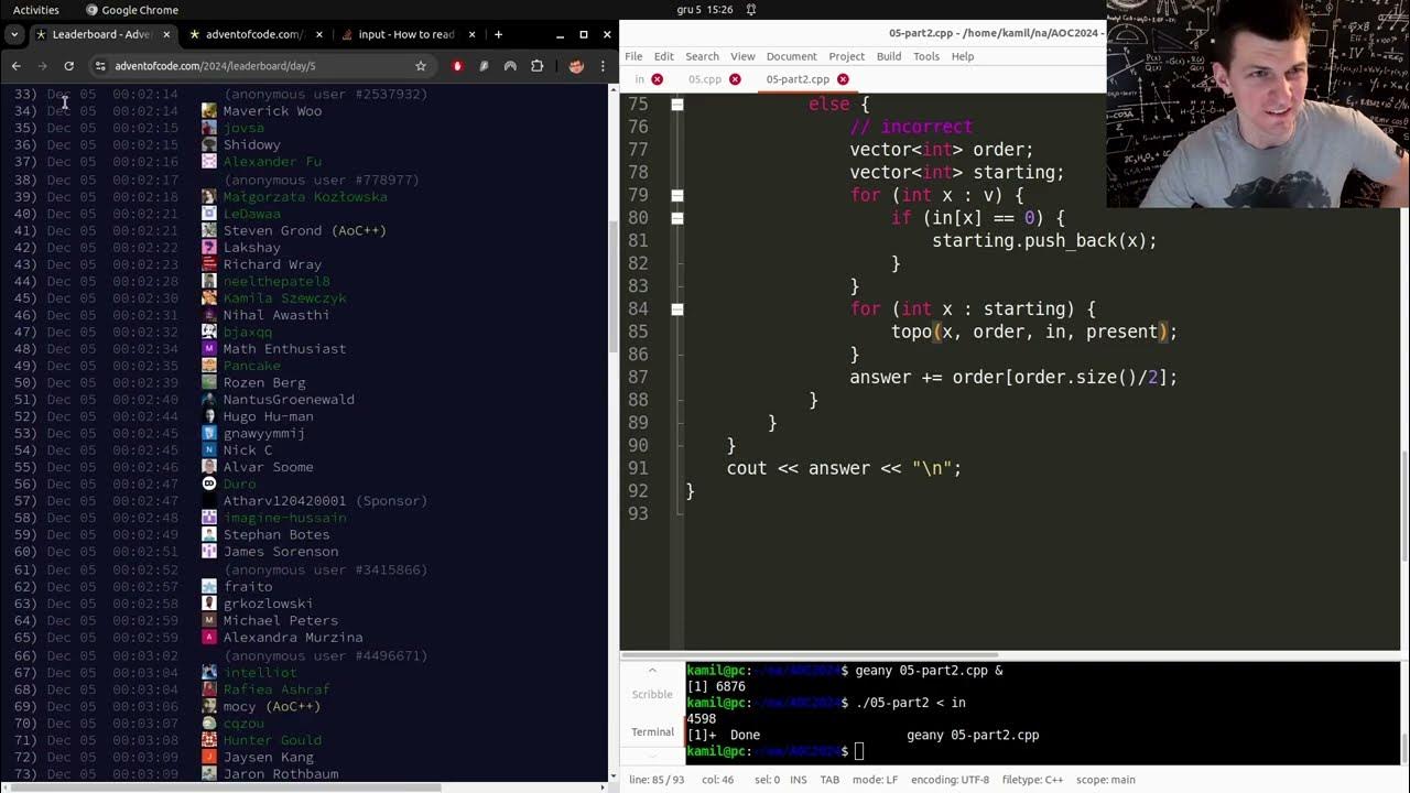 Day 5 | Advent of Code 2024 - YouTube