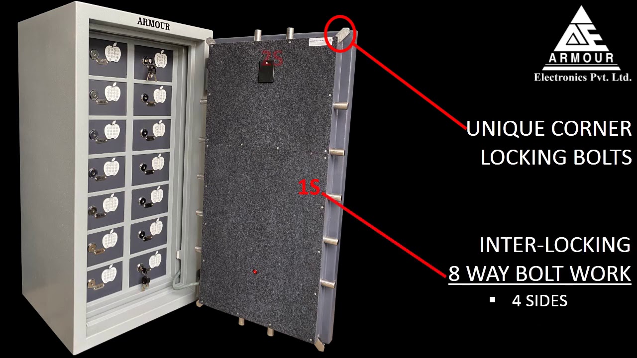 ARMOUR Safe with Safe Deposit Locker - Heavy Duty Fire & Burglar ...
