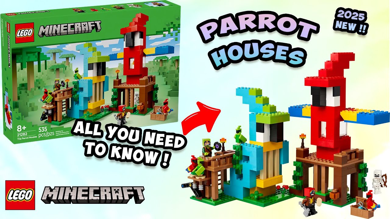 BEST LEGO MINECRAFT The Parrot Houses 2025 ⁉️| Early Reviews & HONEST ...