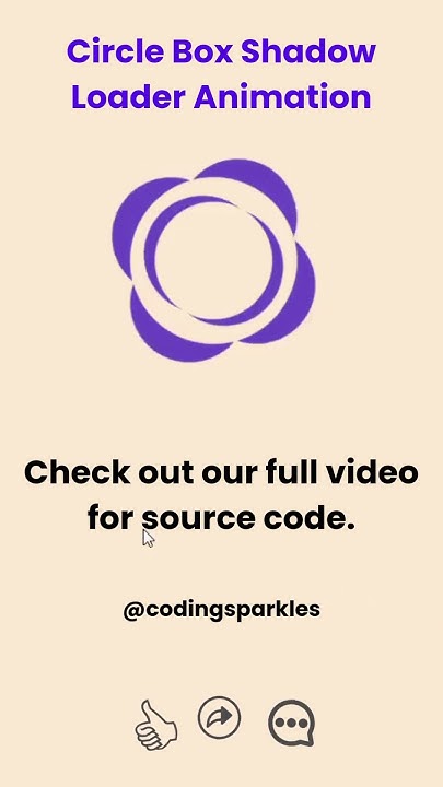 Circle Shadow Loader | HTML CSS | #shorts #codingshorts #htmlcss - YouTube