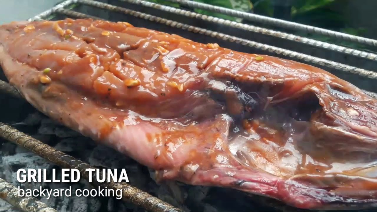 GRILLED TUNA AND CHORIZO | BACKYARD COOKING | FILIPINO FOODS - YouTube