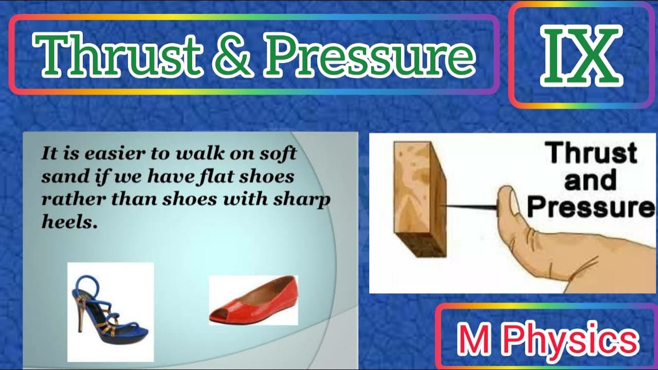 THRUST AND PRESSURE, GRAVITATION, CLASS IX, PHYSICS CBSE/NCERT - YouTube