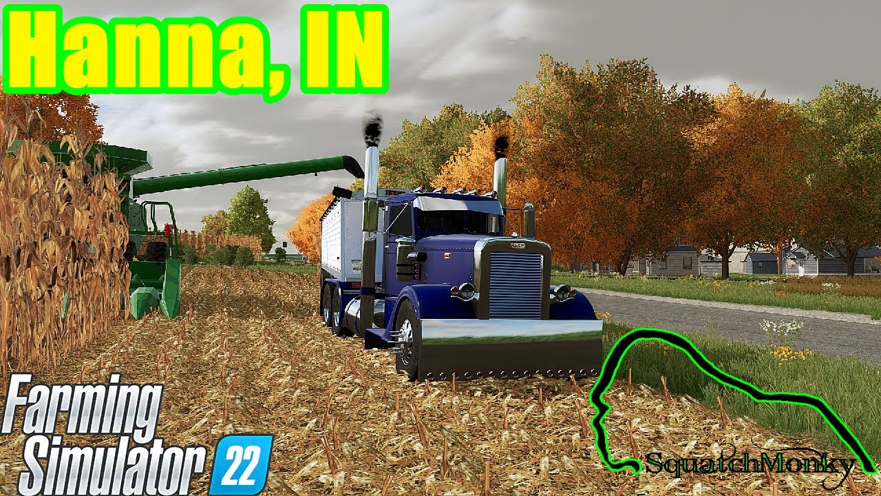 Hanna, IN | Farming simulator 22 Ride through the country side - YouTube