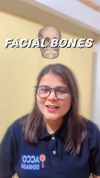 EASY TRICK TO LEARN FACIAL BONES HUMAN ANATOMY HUMAN SKELETON SYSTEM #nursing #aiims #neet # ...