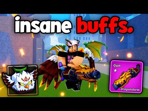 New Buffed DRAGONSTORM + EAGLE is INSANE in PvP.. | Blox Fruits