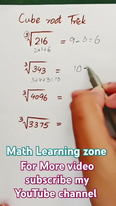 Cube Root Trick# Math shorts# Math Trick - YouTube