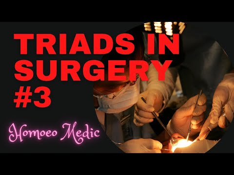 TRIADS IN SURGERY #3 | TRIADS | SURGICAL TRIADS | @homoeomedic - YouTube