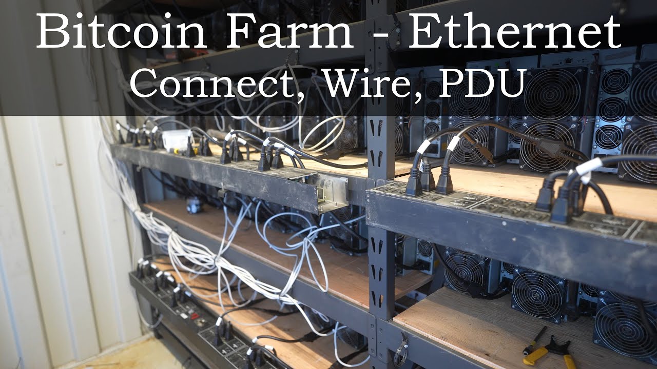 Bitcoin Farm - Ethernet Connection, Wire, PDU Overview - YouTube