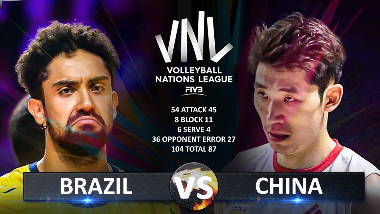 Brazil vs China | Quarter Final 2 | Men’s VNL 2025 - YouTube