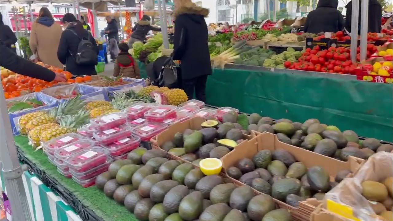 අපි පැරිසියේ පොළකට යමු -Let's go to a market in paris - Allons au ...