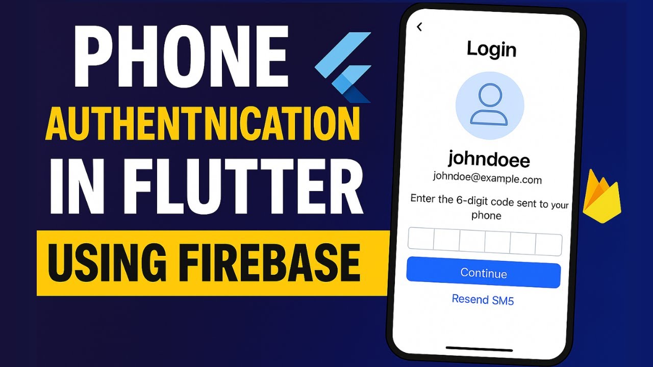🚀 Flutter Firebase Phone Authentication 🔥 Otp Login Ui Firebase Setup 2025 Full Tutorial