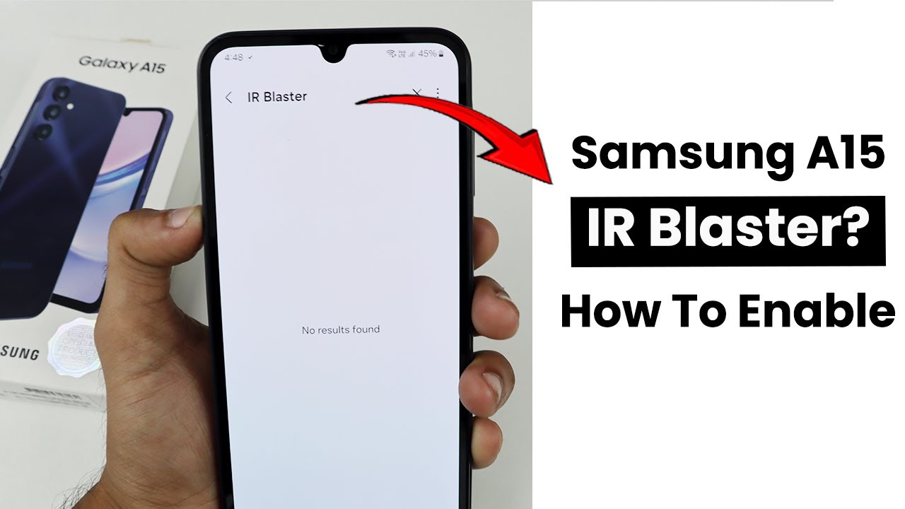 Does Samsung A15 Have IR Blaster? Can We Enable IR Blaster - YouTube