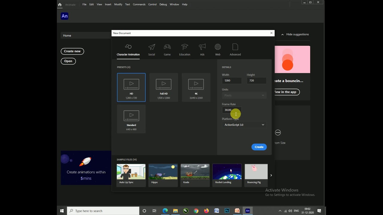 5 adobe animate interface - YouTube