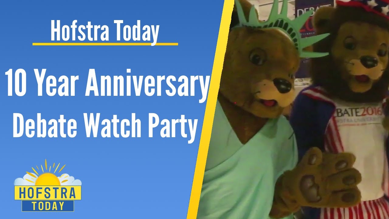 Hofstra Today 10 Year Anniversary | Debate Watch Party - YouTube