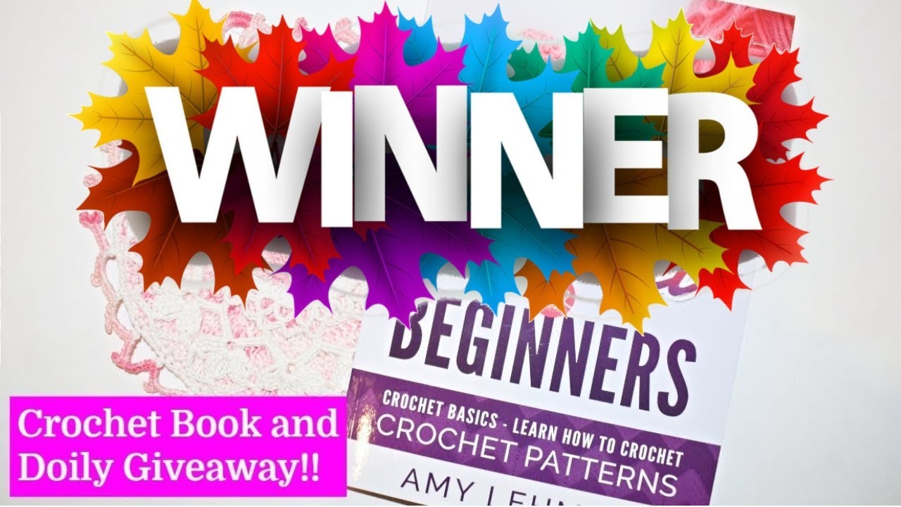 WINNER Crochet for Beginners Paperback Book Giveaway - YouTube