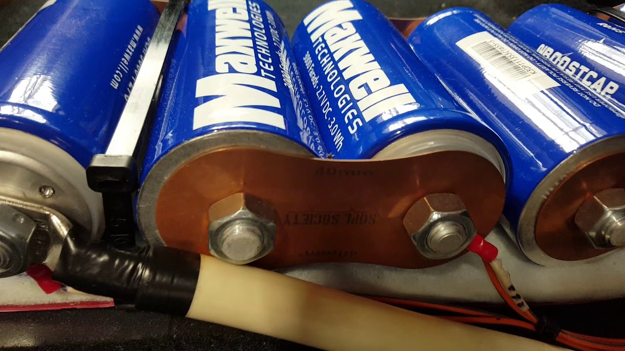 BMS (Battery/BoostCap Management System) for SuperCaps in Action - YouTube